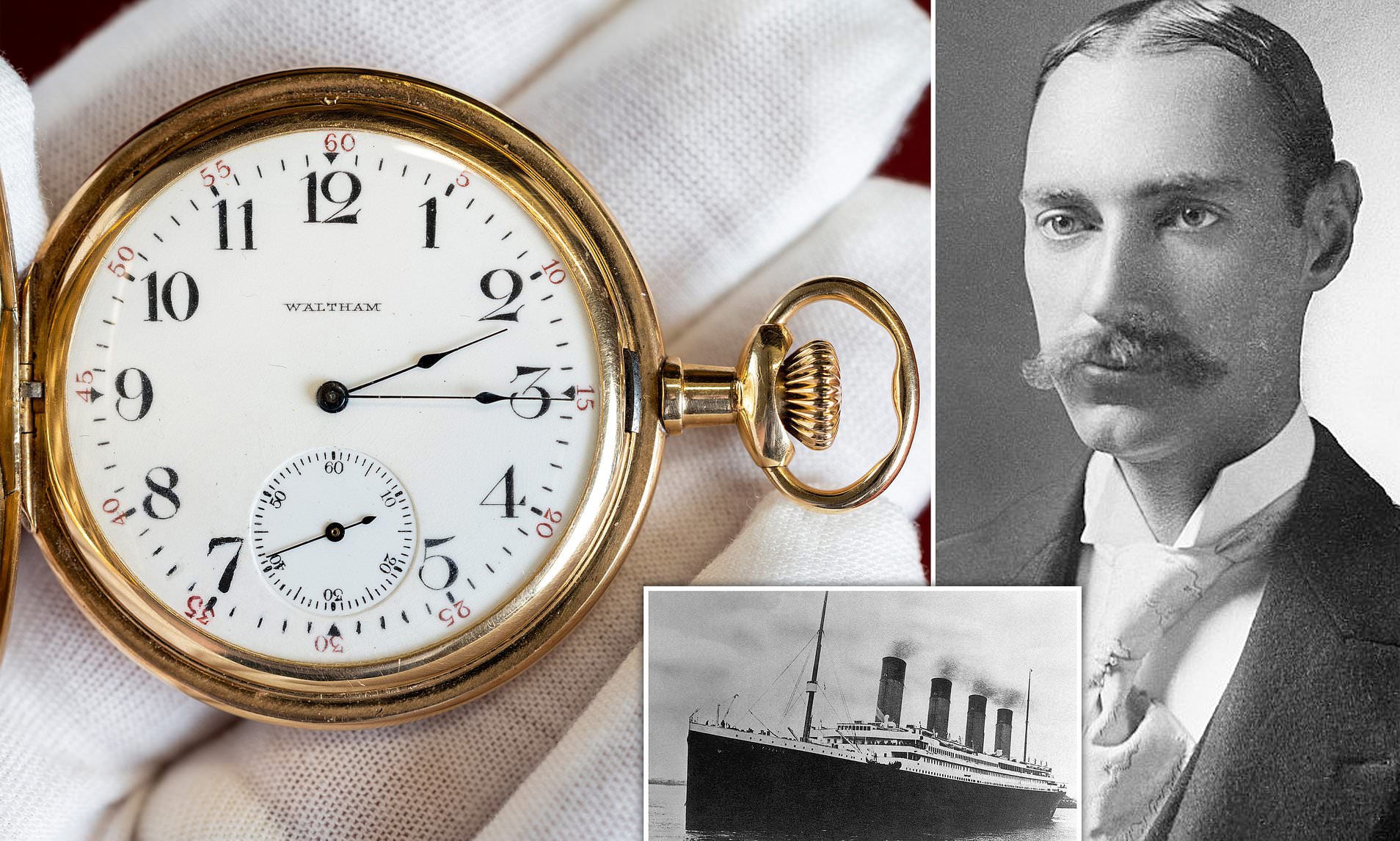 Relógio de bilionário a bordo do Titanic vendido por 1,37 milhões de euros